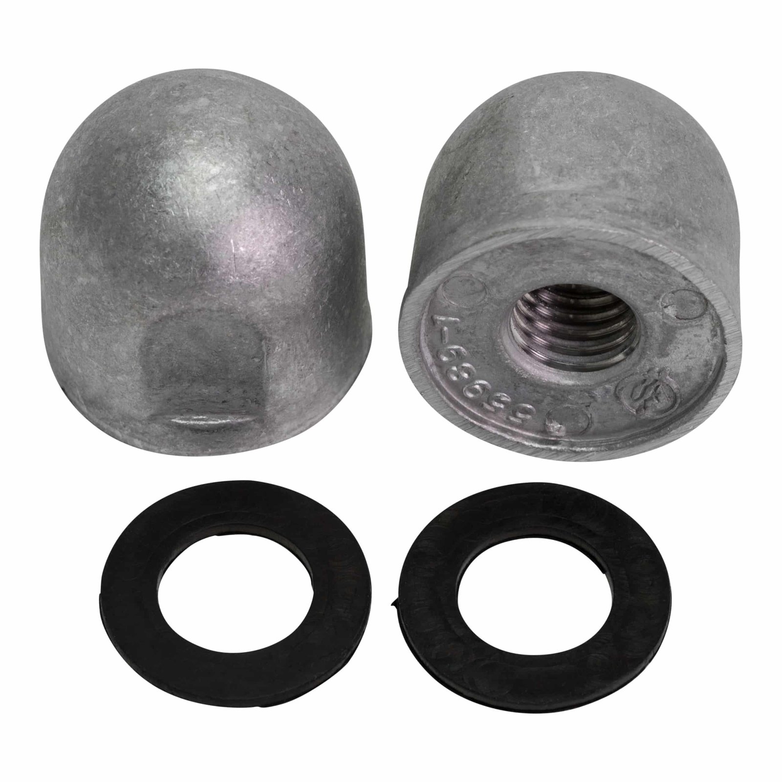 Mercury Aluminium Anode Kit - Transom Plate Nuts - Eastern Marine